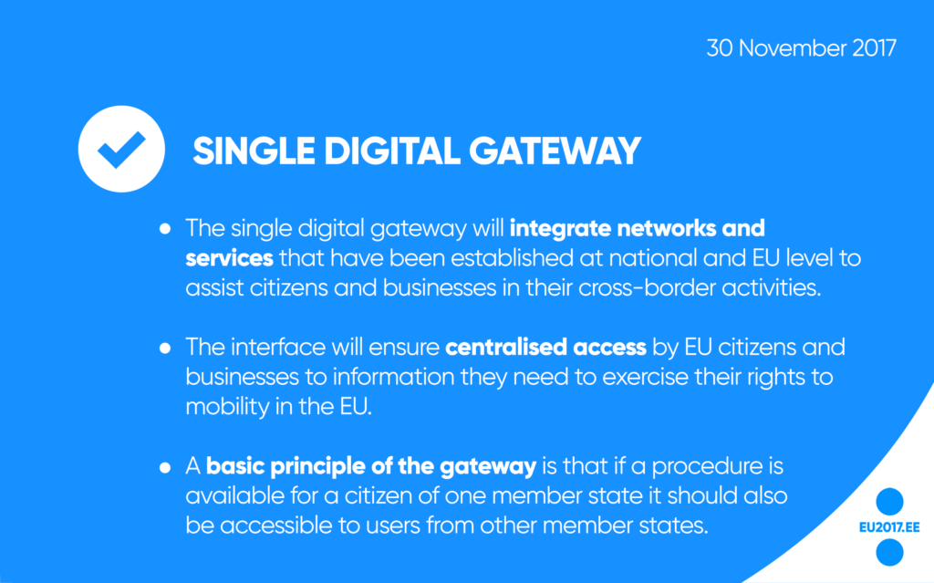 EP to introduce the Single Digital Gateway to ease cross-border ...